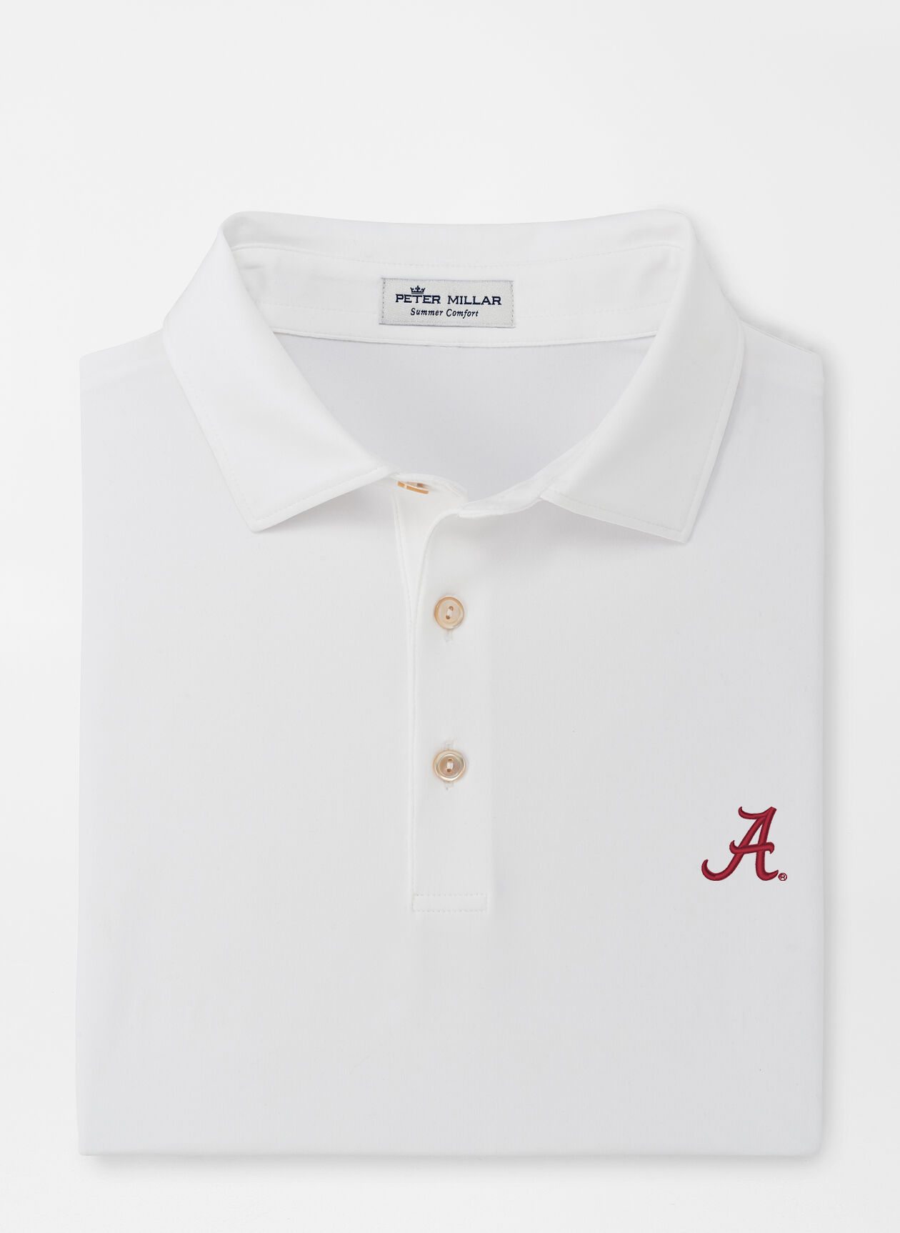 The Locker Room | Peter Millar White Script “A” Performance Knit